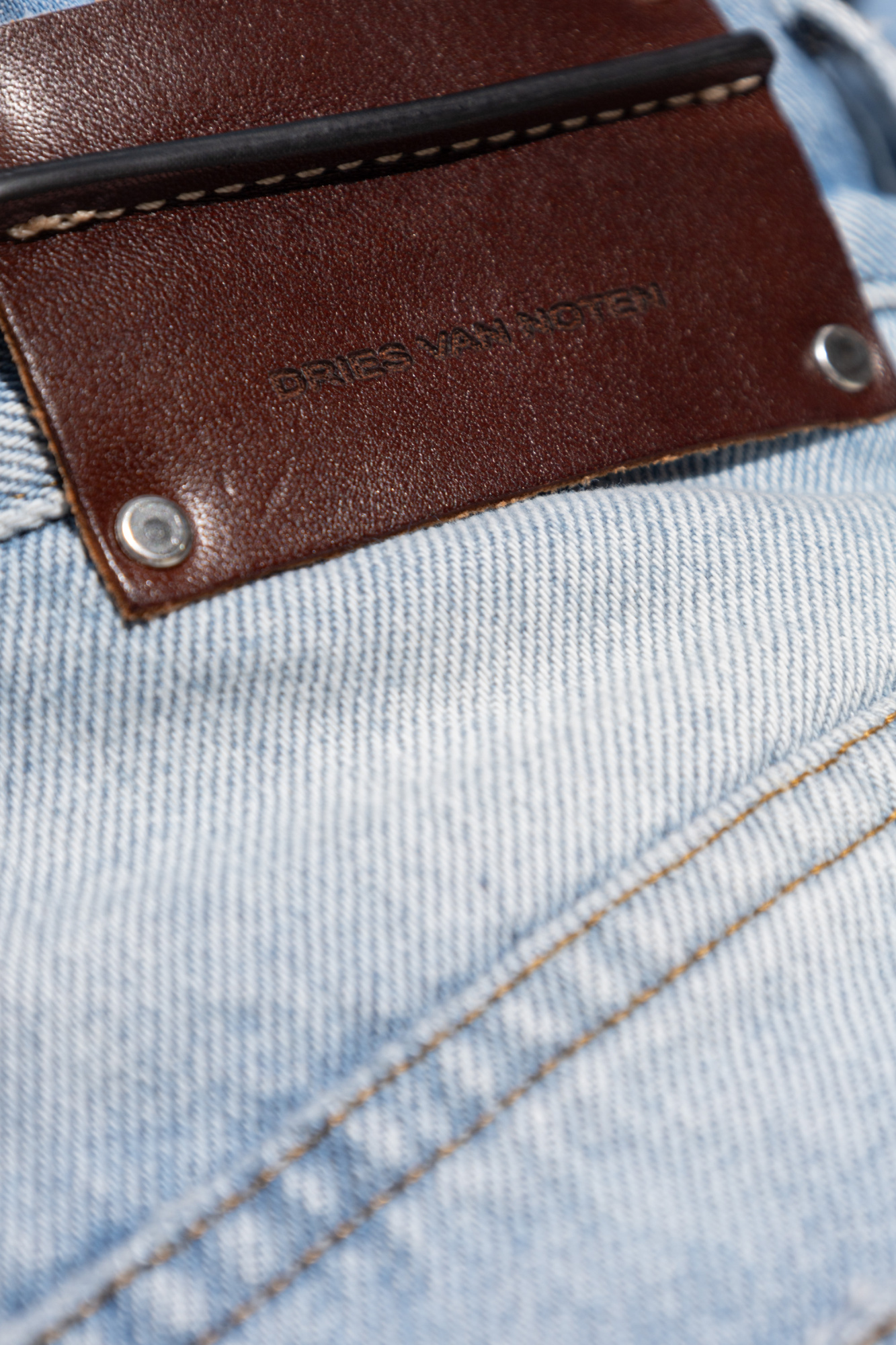 Light blue Jeans with vintage effect Dries Van Noten Light blue Jeans with vintage effect Dries Van Noten